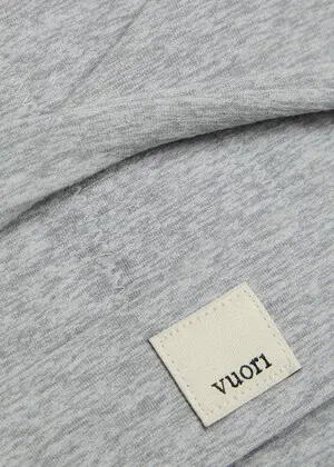 Vuori Rhythm Cut-out Back Stretch-jersey Bra - Grey
