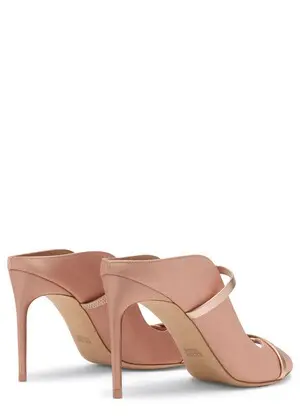 MALONE SOULIERS Noah 90 Satin Heeled Sandals - Nude