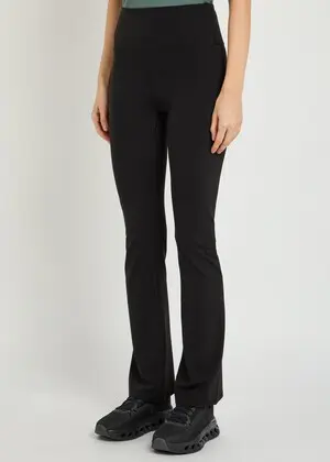 Vuori All The Feels Slim Flared-leg Stretch-jersey Leggings - Black