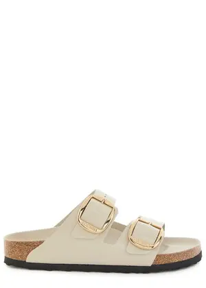 BIRKENSTOCK Birkenstock Arizona Patent Leather Sliders White