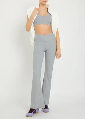 Vuori Elevation Rhythm Flare Stretch-jersey Legging - Grey