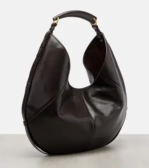 Saint Laurent Mombasa Large Leather Shoulder Bag