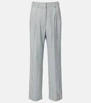 BLAZÉ MILANO Striped Tailored Trousers - Grey