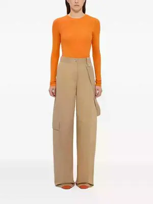 MSGM Beige Pocket Detail Trousers