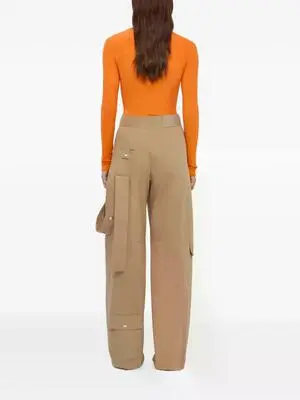 MSGM Beige Pocket Detail Trousers