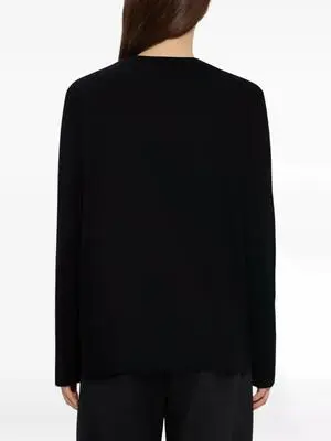 MSGM Embroidered Long-sleeve Cotton Sweatshirt
