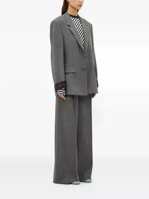 MSGM Logo Print Trousers