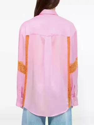 MSGM Lace Panel Shirt