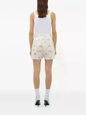 MSGM Floral Print Elasticated Waist Shorts