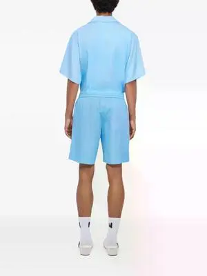 MSGM Elasticated Waistband Shorts With Logo Detail