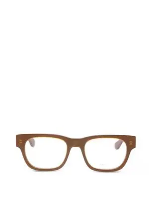 Alexander McQueen Square-frame Glasses - Brown