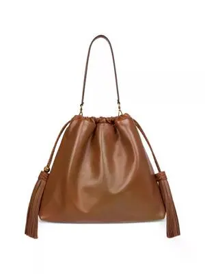 Etro Large Kalispera Tassels Shoulder Bag - Brown