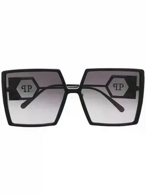 Philipp Plein Square Frame Sunglasses - Black