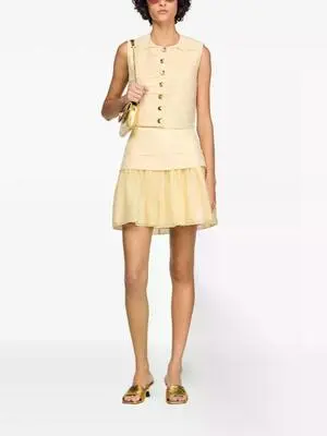 Sandro Kinsley Button Waistcoat - Neutrals