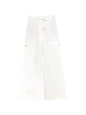 Agnona Wide Leg Cargo Trousers