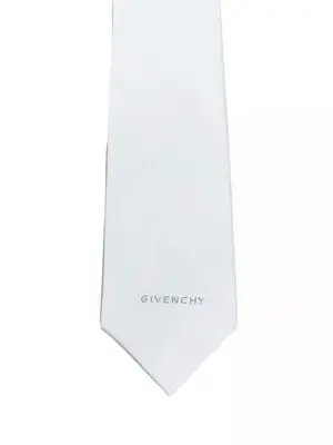 Givenchy Logo Detail Neck Tie - Blue