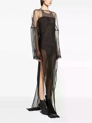 Rick Owens Temple Collage Maxi Dress