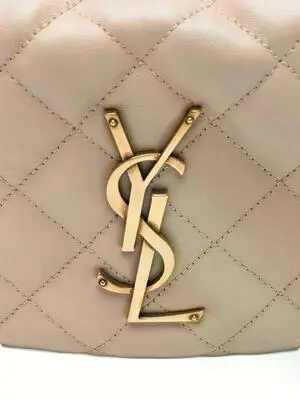 Saint Laurent Quilted Logo Tote Bag