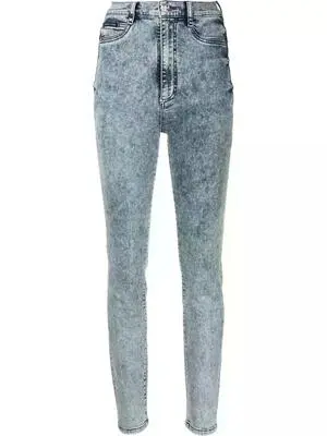 Philipp Plein Super High-waist Skinny Jeans - Blue