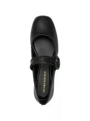 PALOMA BARCELO Trim-detail Ballet Flats - Black