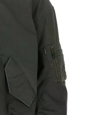 Balenciaga Hooded Zip-up Bomber Jacket