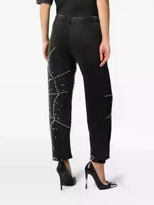 Philipp Plein Embellished Spiderweb Joggers