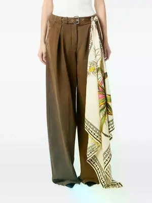 Blumarine Agave Print Scarf - Neutrals