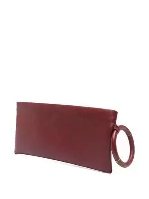 TOM FORD Aura Ring Leather Clutch - Red