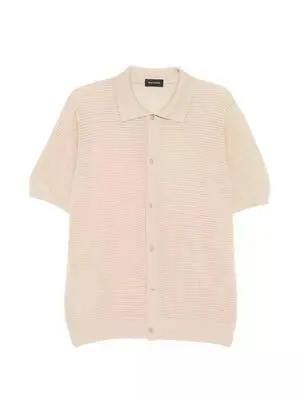 Tagliatore Collared Buttoned Polo Shirt - Neutrals