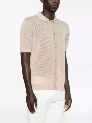 Tagliatore Collared Buttoned Polo Shirt - Neutrals