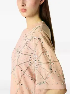 Philipp Plein Embellished Spiderweb Dress