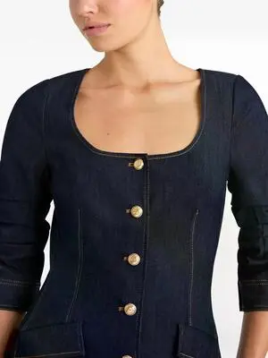 Cinq À Sept Caidin Button Jean Dress