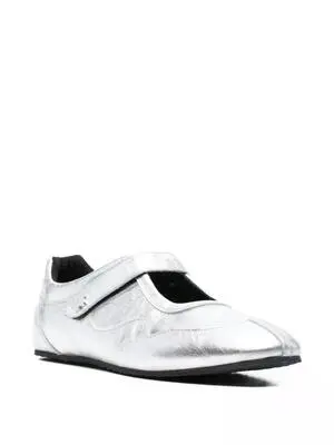 Cecilie Bahnsen Cosmo Leather Sneakers - Silver