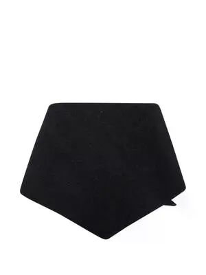 JIL SANDER Logo-patch Scarf - Black