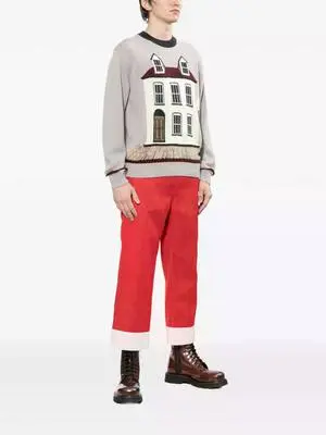 Junya Watanabe Crimson Tailored Trousers
