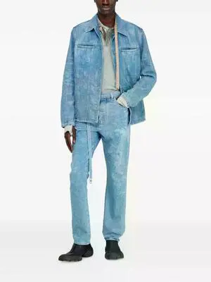 DIESEL® D-juren Belted Slim-cut Washed Denim Jeans