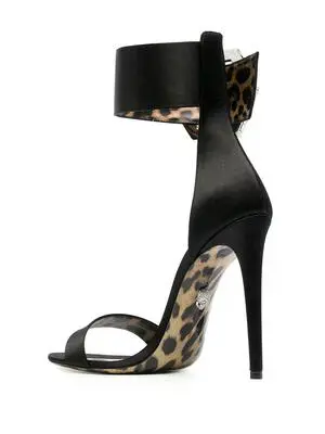 Philipp Plein Iconic Plein Rhinestone-buckle Sandals