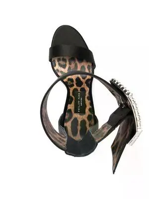 Philipp Plein Iconic Plein Rhinestone-buckle Sandals
