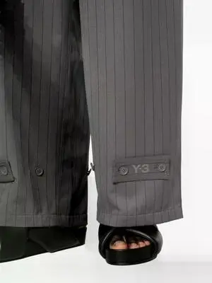 Y3 Pinstripe Pattern Trousers
