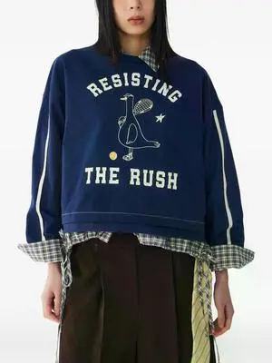 STUDIO TOMBOY Duck Graphic Print Sweatshirt - Blue