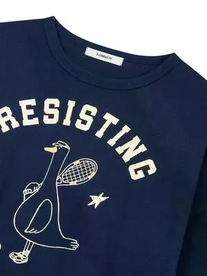 STUDIO TOMBOY Duck Graphic Print Sweatshirt - Blue