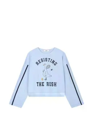 STUDIO TOMBOY Duck Print Cotton Sweatshirt