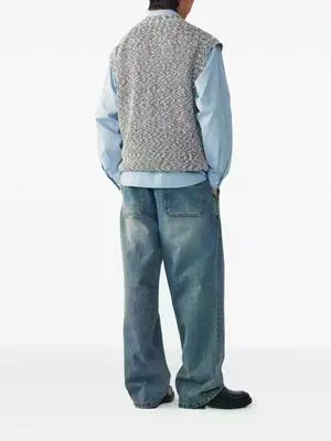 STUDIO TOMBOY V-neck Knitted Vest - Black