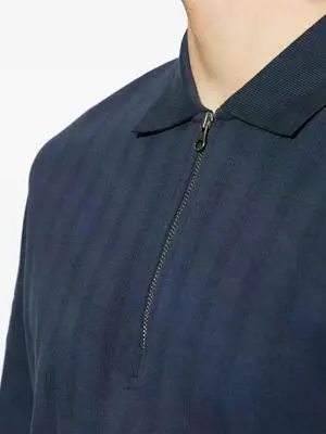 SAMSOE SAMSOE Zip Cotton Polo Shirt