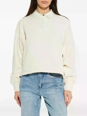 Rag & Bone Polo Collar Long Sleeve Cotton Sweater