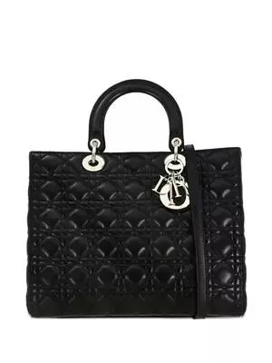 Dior Large Lady Tote Bag - Black