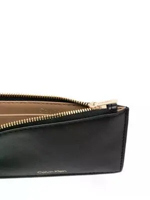 Calvin Klein Foil-logo Top-zip Card Holder