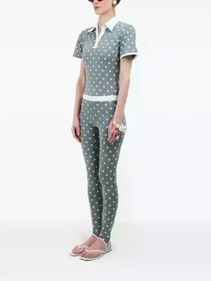 ROWEN ROSE Polka-dot Polo