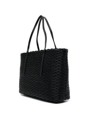Calvin Klein Textured Tote Bag With Logo Plaque