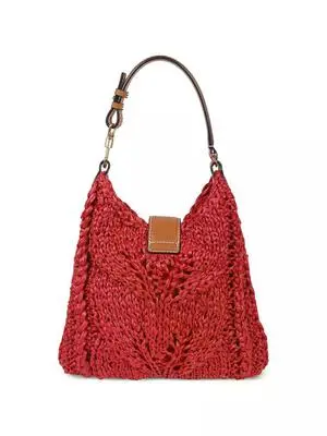 Ermanno Scervino Woven Shoulder Bag - Red